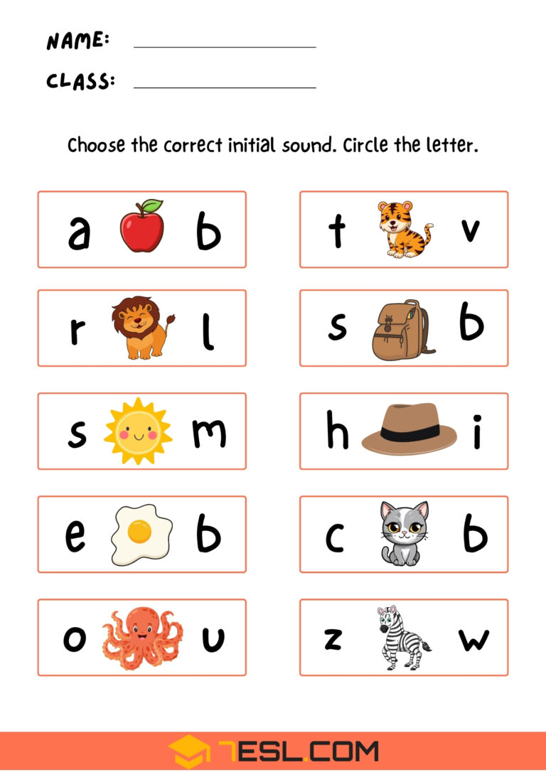 Free Alphabet Worksheets for Learning English (With PDF) • 7ESL